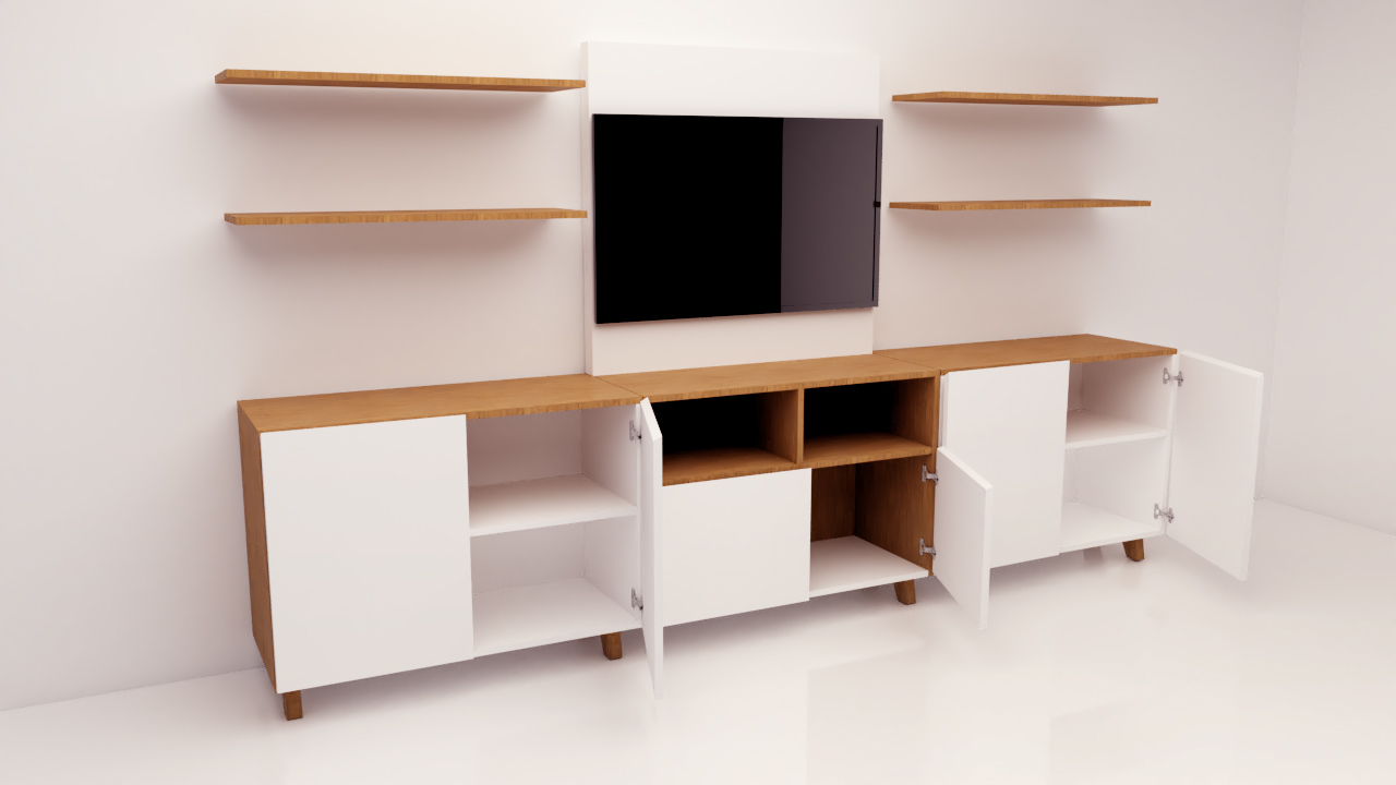 Mueble Rack TV- Living – Deleste Design
